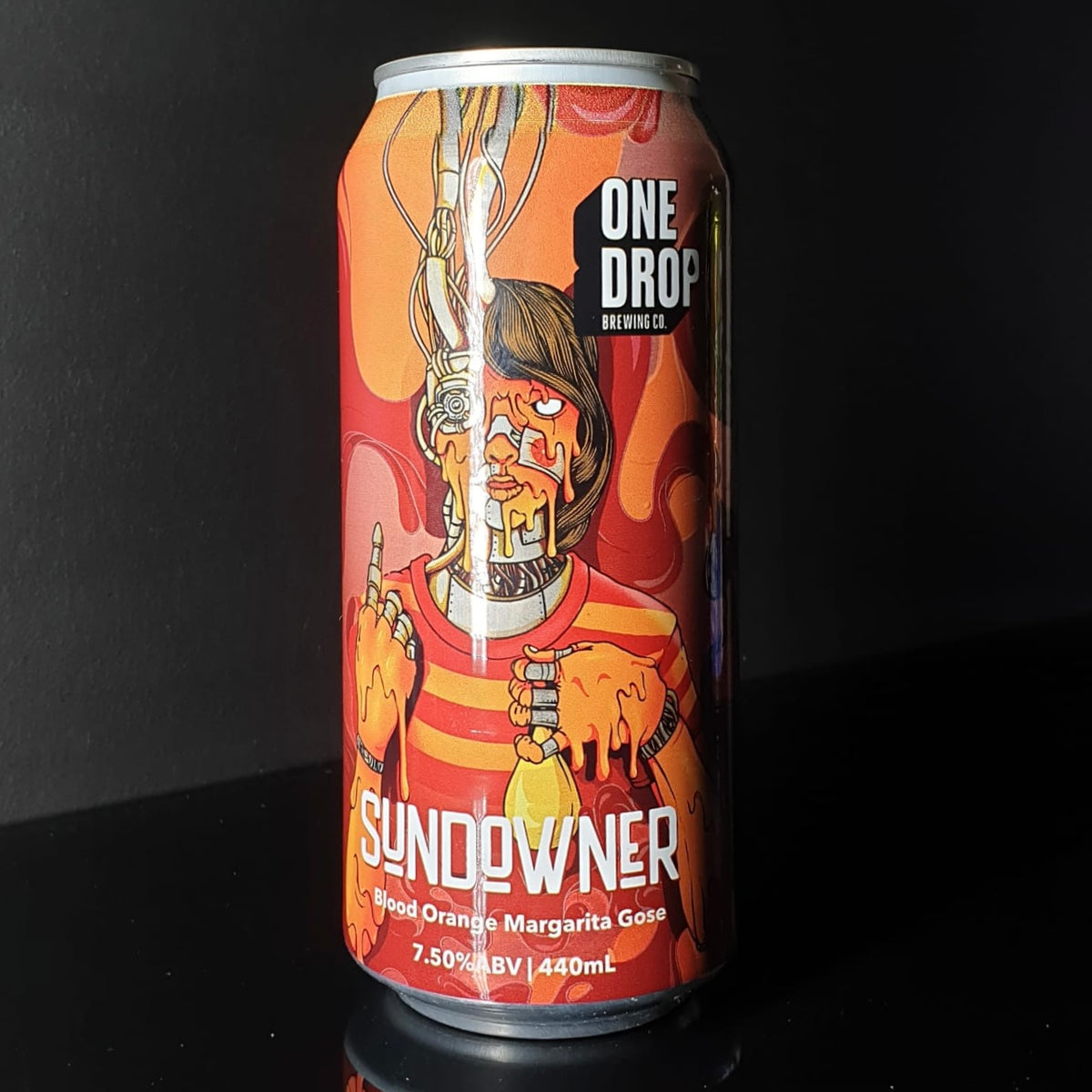 One Drop Brewing Co., Sundowner: Blood Orange Margarita Gose, 440ml ...