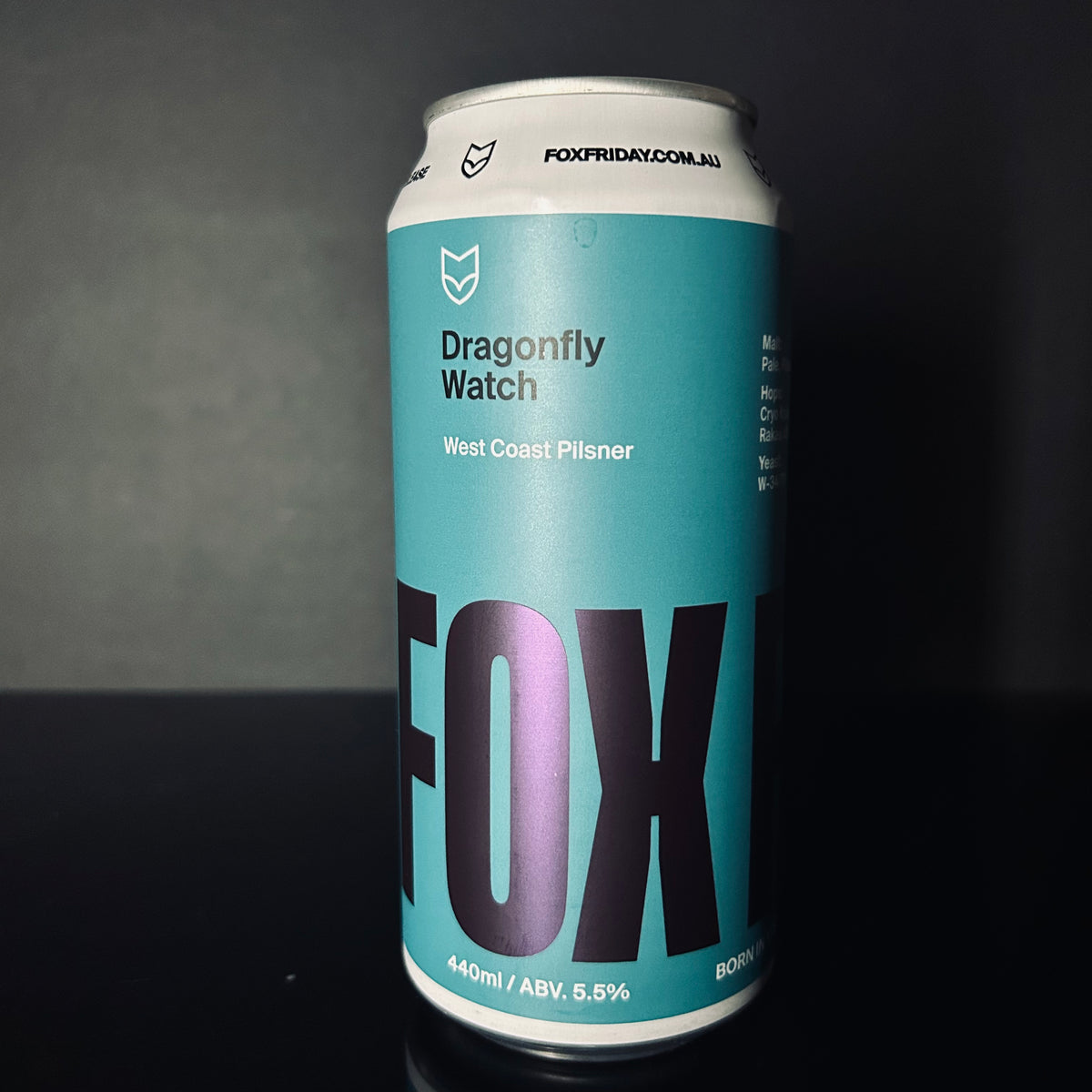 Fox Friday Craft Brewery, Dragonfly Watch: West Coast Pilsner, 440ml ...