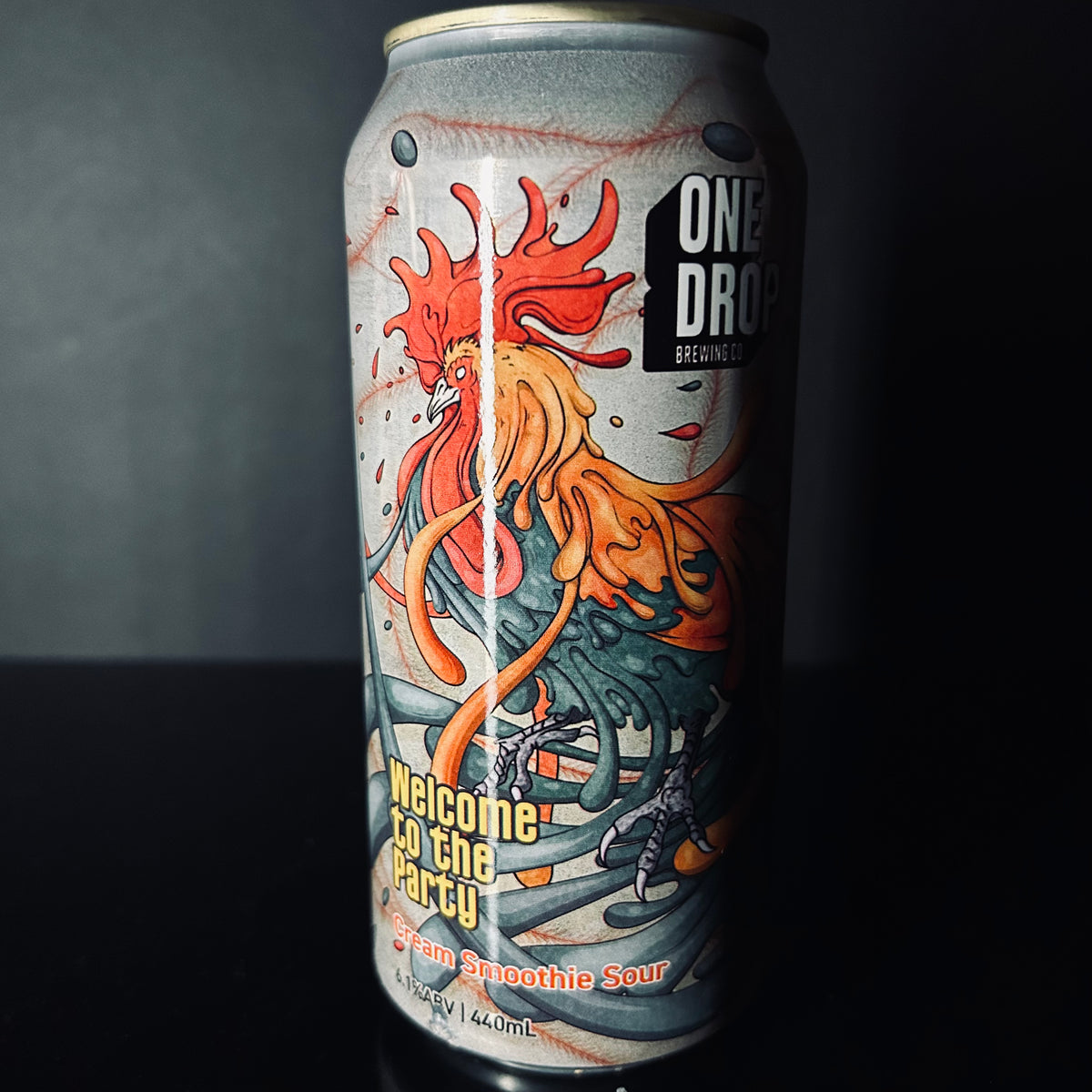 One Drop Brewing Co. Welcome to the Party: Cream Smoothie Sour, 440ml ...