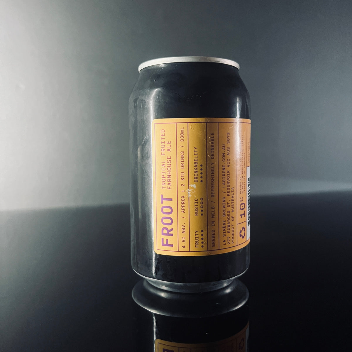 La Sirene Brewing Co., Froot: Tropical Fruited Farmhouse Ale, 330ml ...