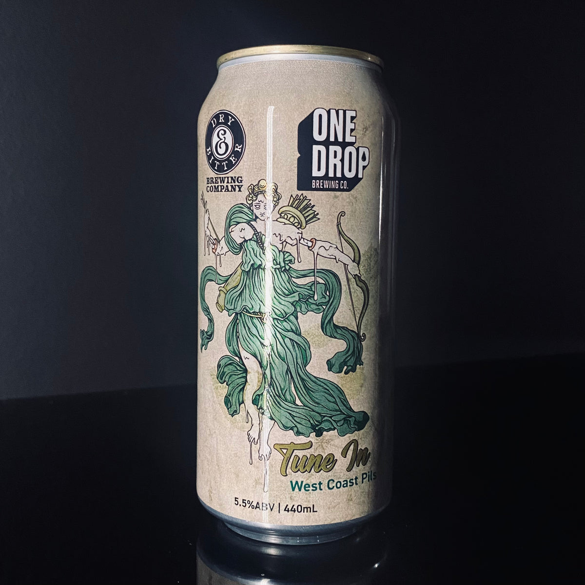 One Drop X Dry & Bitter, Tune In - West Coast Pilsner, 440ml – My Beer ...