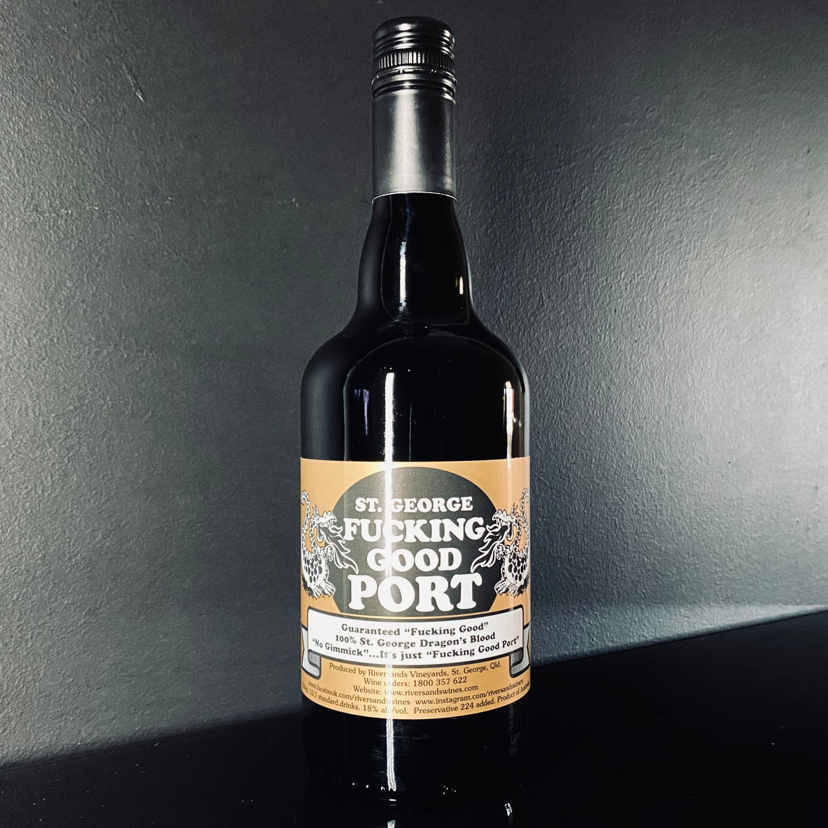 Riversands Vineyards, St George Fucking Good Port, 750ml – My Beer Dealer