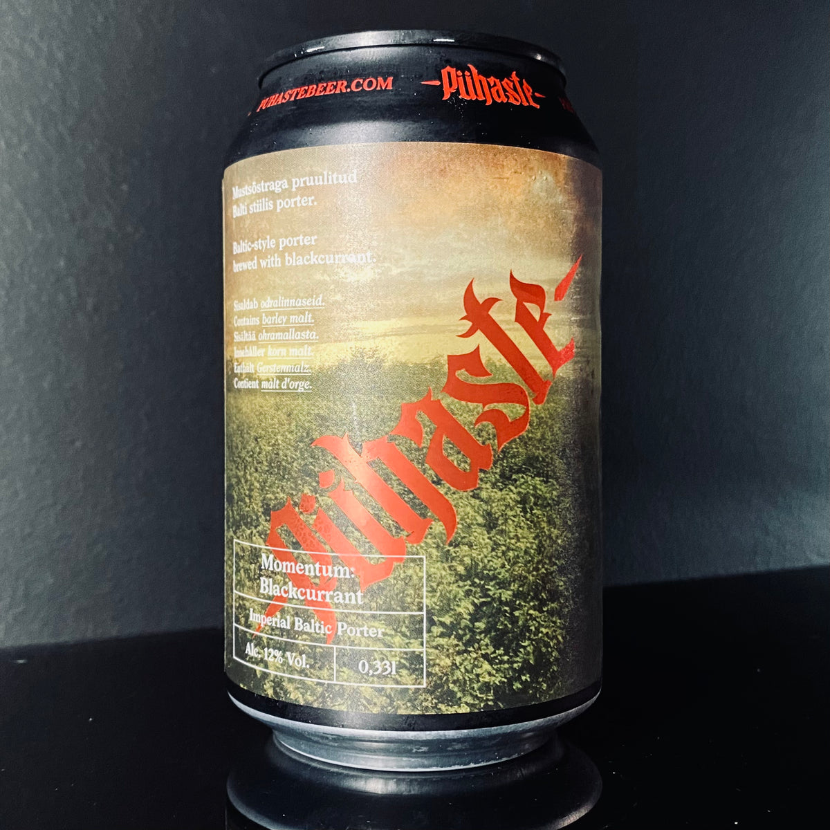 Puhaste, Momentum: Blackcurrant, 330ml – My Beer Dealer
