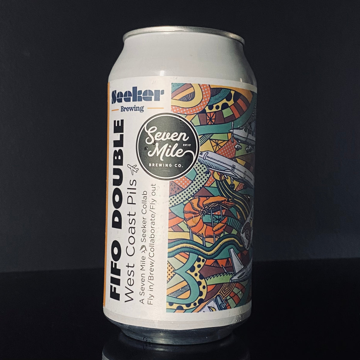 Seven Mile X Seeker, FIFO Double West Coast Pils, 375ml – My Beer Dealer